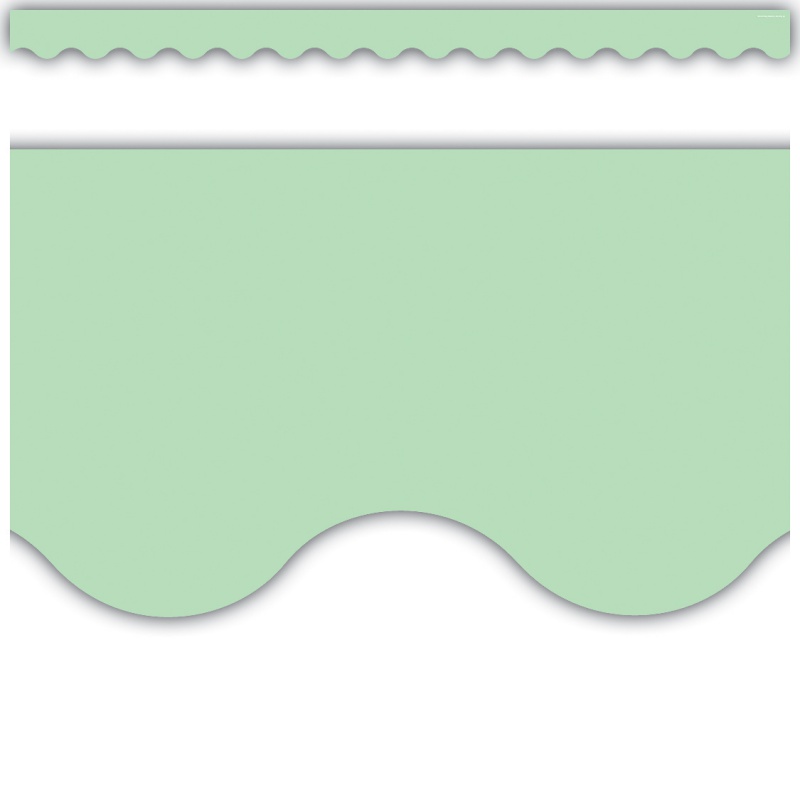 Mint Green Scalloped Border Trim for Classroom Displays