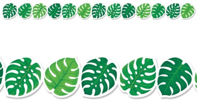 Monstera Leaves Bulletin Board Border | Classroom Decor