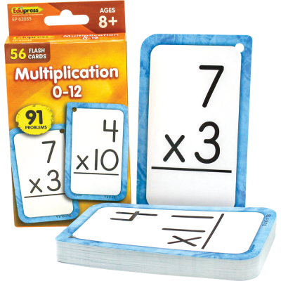 Multiplication Flash Cards 0-12 Facts | Grades 1-2