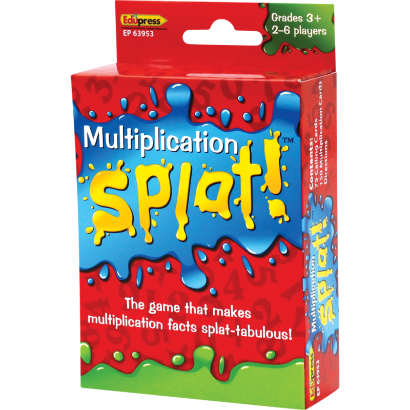 Multiplication Splat Card Game | Grades 3-5 Math Facts