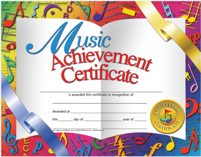 Music Achievement Certificate