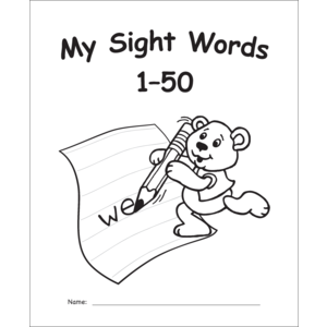 Sight Words 1-50 Practice Book for Grade 1 | TeachingStuff