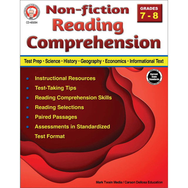 Non-fiction Reading Comprehension Grade 7-8 Workbook