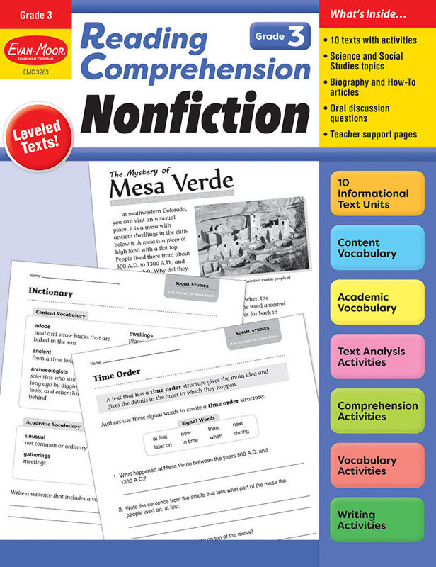 Nonfiction Reading Comprehension Grade 3 – Evan-Moor