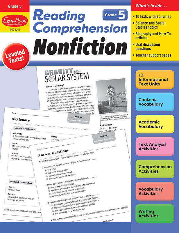 Nonfiction Reading Comprehension Grade 5 – Evan-Moor