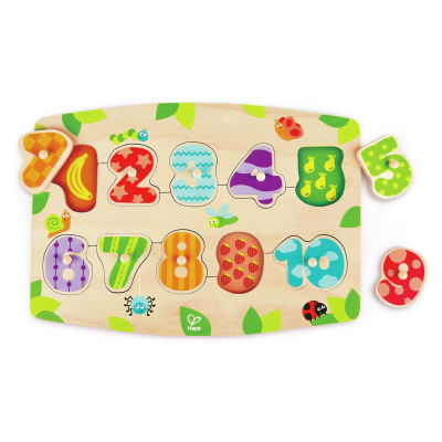 Number Peg Puzzle for Early Math Skills | Ages 12+ Months