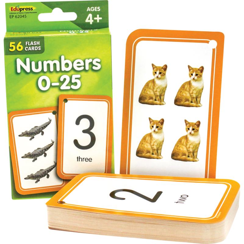 Numbers 0-25 Flash Cards for Grade 2 | Math Centers