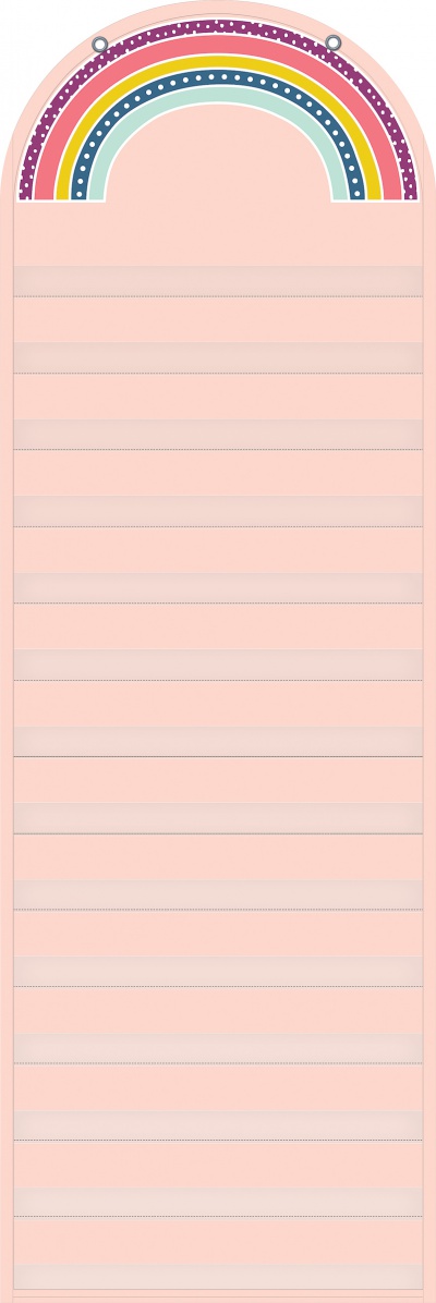 Oh Happy Day Rainbow Pocket Chart 13" X 39"