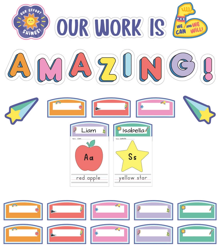 Our Work Is Amazing! Bulletin Board Set