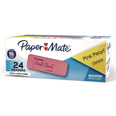 Paper Mate Pink Pearl Eraser Set of 24