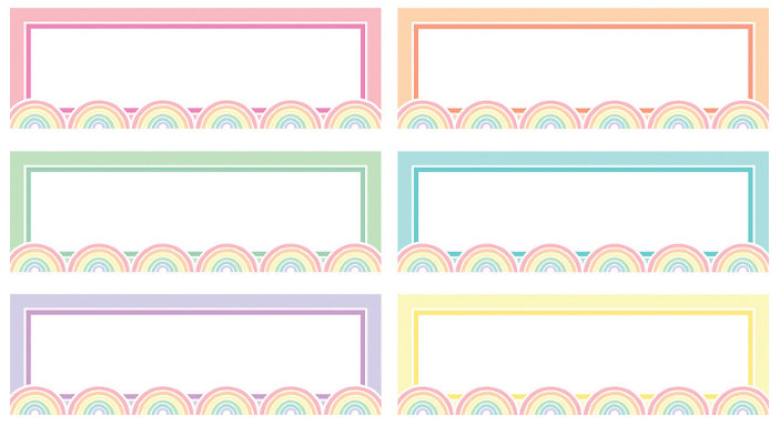 Pastel Pop Rainbow Labels Magnetic – Teacher Created Resources
