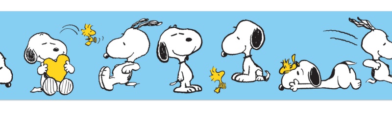 Peanuts Snoopy Lineup Border Trim – Eureka Paper Magic
