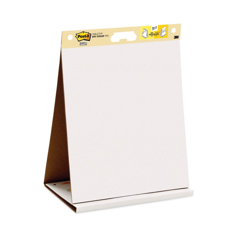 Post-it Tabletop Self-Stick Easel Pad Unruled Dry Erase 20" x 23" 20 Sheets
