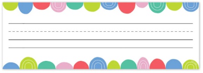 Rainbow Drops Nameplates for Classroom Organization | All Grades