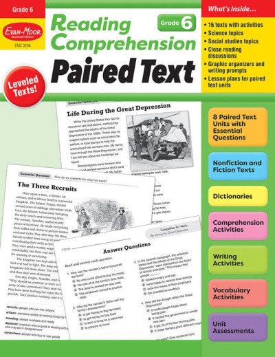 Reading Comprehension Paired Text – Evan-Moor Grades 5–6
