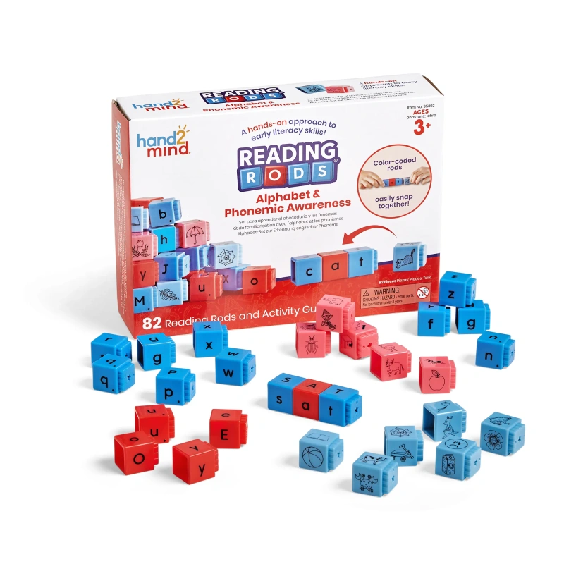 Reading Rods Alphabet & Phonics Set | Ages 3+ Literacy
