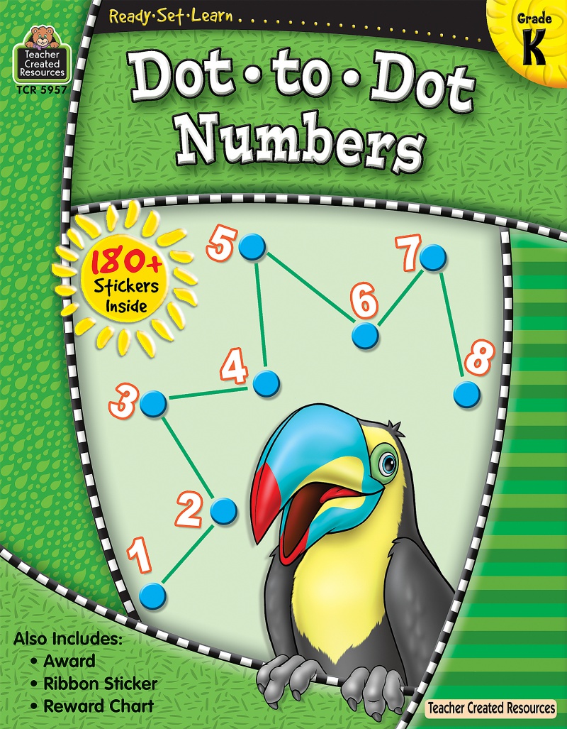 Ready-Set-Learn: Dot-to-Dot Numbers Grade K – Teacher Created Resources