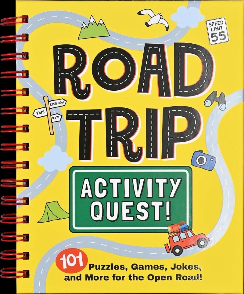 Road Trip Activity Book for Ages 5+ | Travel Learning Games