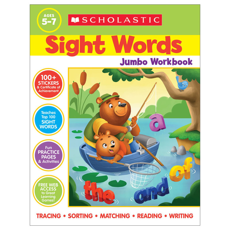 Scholastic Sight Words Jumbo Workbook – Scholastic Grades 5–7