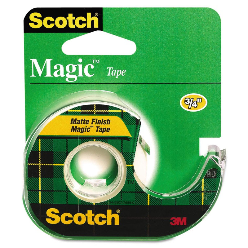Scotch Dispensing Matte Finish Magic Tape.75" x 55'