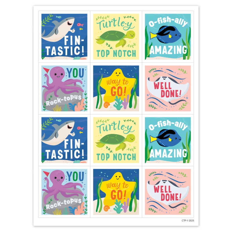 Sea Friends Reward Stickers – Creative Teaching Press