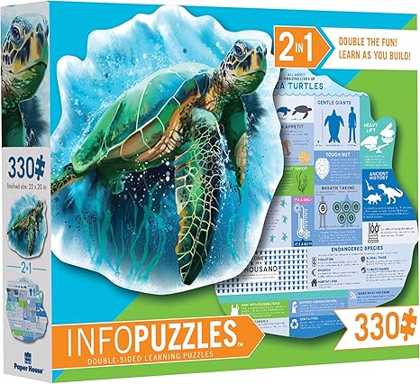 Sea Turtle Info Puzzle for Marine Biology Learning | All Ages