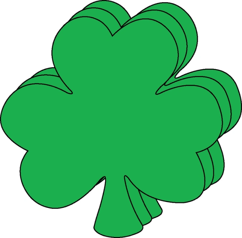 Shamrock Green Small Cutouts Pack of 31