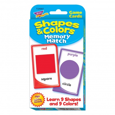 Shapes & Colors Memory Math Challenge Cards