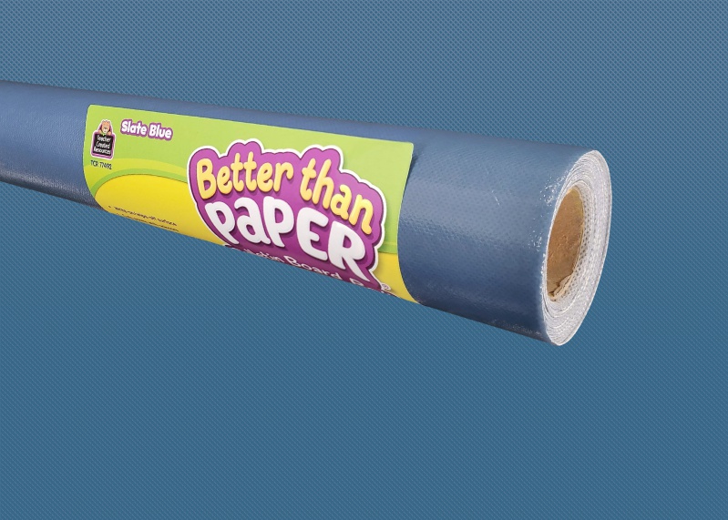 Slate Blue Bulletin Board Roll - Durable Classroom Display