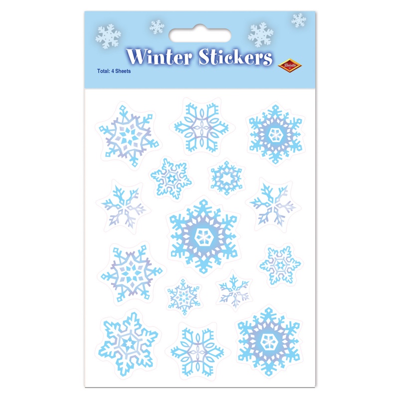 Snowflake Stickers – Beistle | 60 Stickers