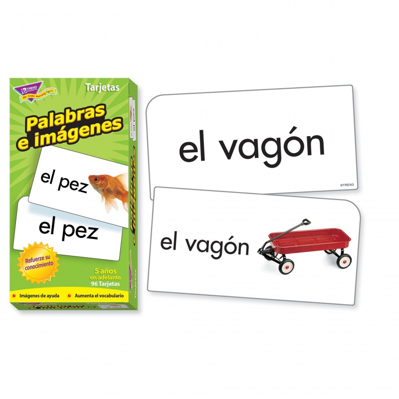 Spanish Picture Words Skill Drill Flash Cards