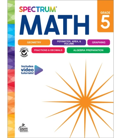 Grade 5 Math Workbook with Video Tutorials | Fifth Grade