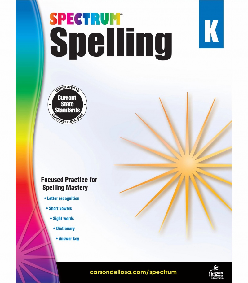 Kindergarten Spelling Workbook for Early Literacy | Age 5-6