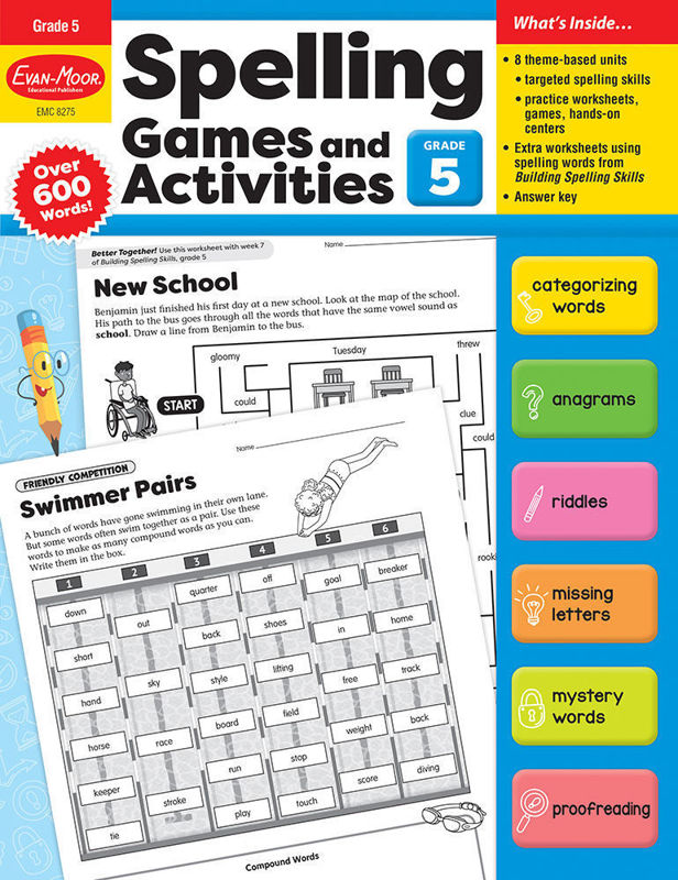 Grade 5 Spelling Games & Activities | 600+ Words