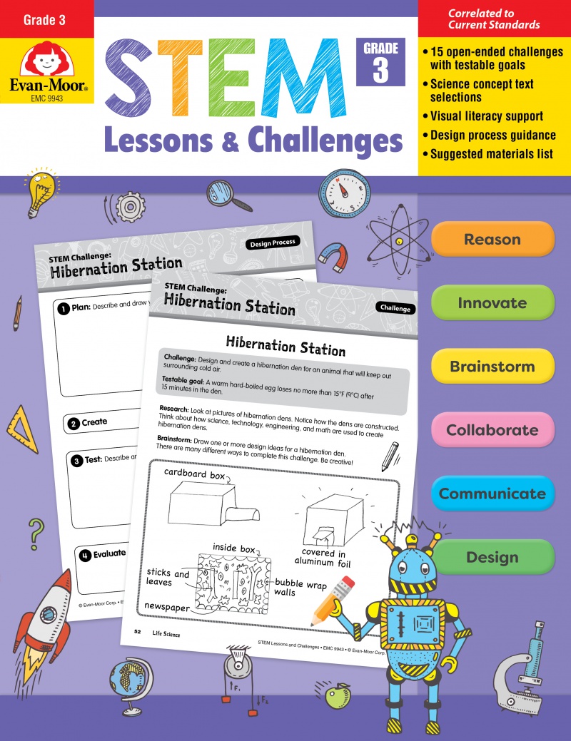 STEM Lessons & Challenges, Grade 3 – Evan Moor