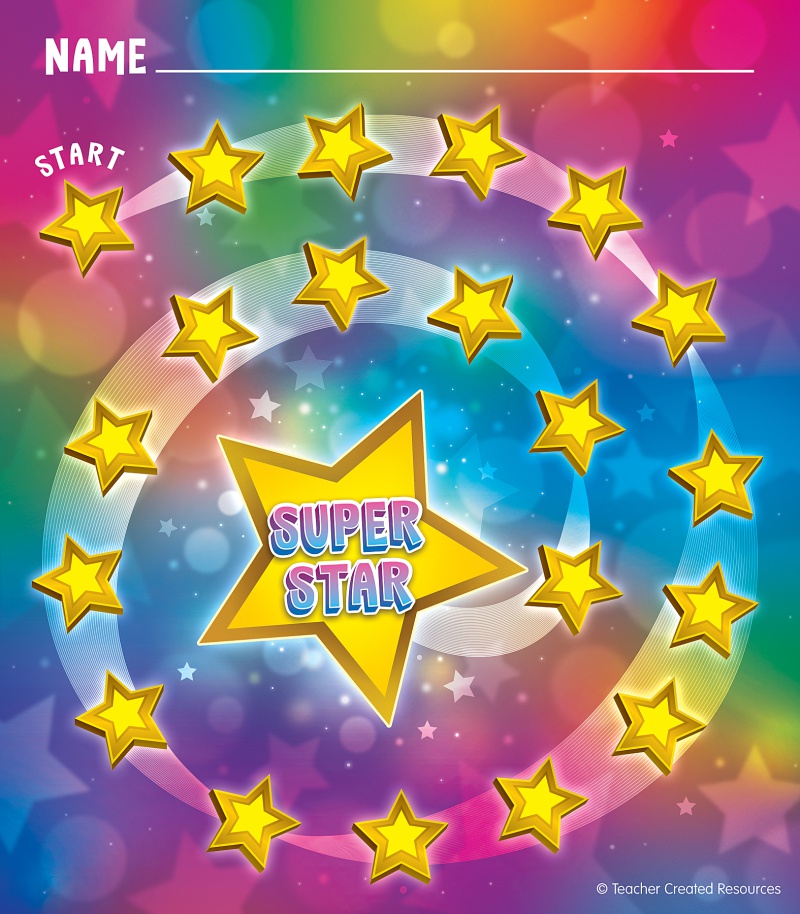 Super Star Reward Trackers with Stickers – Teacher Created Resources