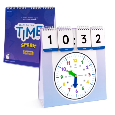 Telling Time Clock Flipbook for Math Centers | PreK-Grade 12