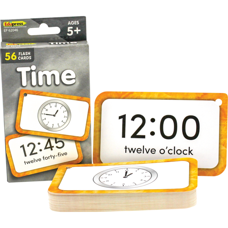Telling Time Flash Cards for Ages 6-7 | Math Learning