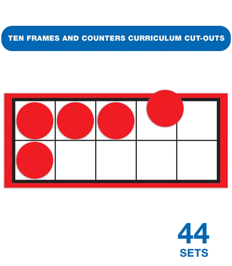 Ten Frame and Counters Set for Grade 2 Math | Number Sense