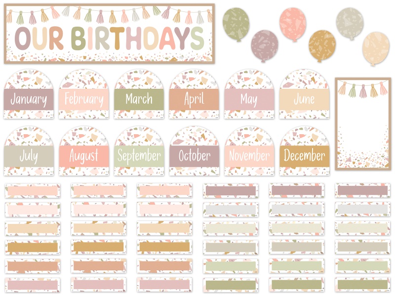 Birthday Bulletin Board Set for Classroom Community | All Ages