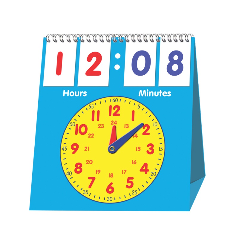 Time Flip Stand for Teaching Analog & Digital Time | Ages 4+