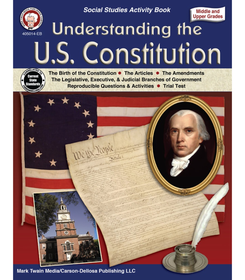 U.S. Constitution Workbook for Civics | Grade 12
