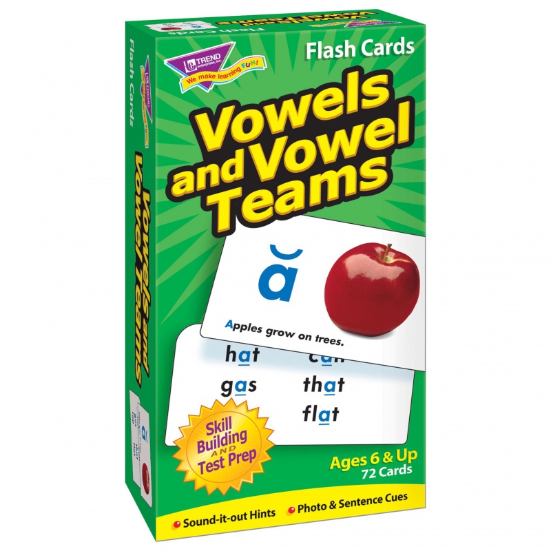 Vowel Flash Cards for Phonics & Reading Skills | Ages 6-7