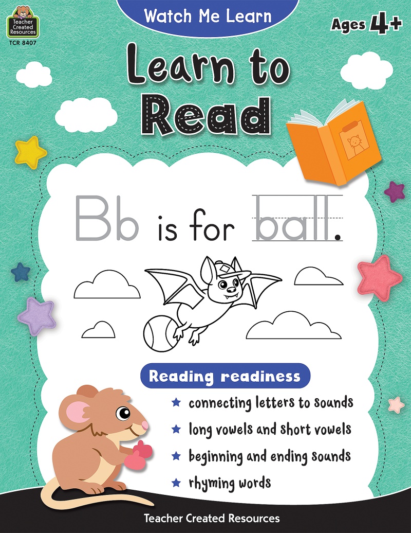 Learn to Read Workbook for Beginning Phonics | Ages 4+