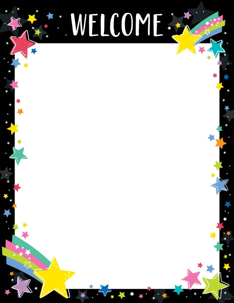 Welcome Star Bright Chart for Classroom Decor | All Ages