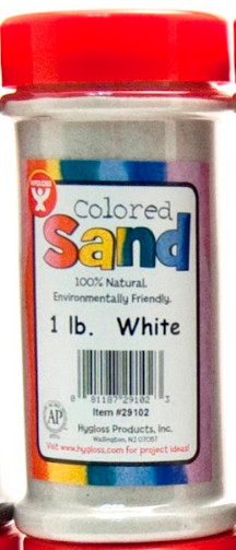 White Sand 1lb Container for Art Projects | Ages 3+