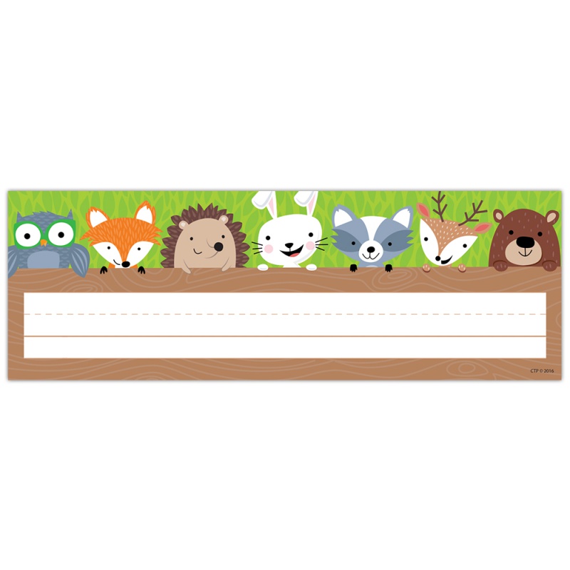 Woodland Friends Name Plates – Creative Teaching Press