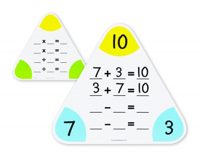 Write & Wipe Fact Family Boards, Set of 5 – Learning Resources
