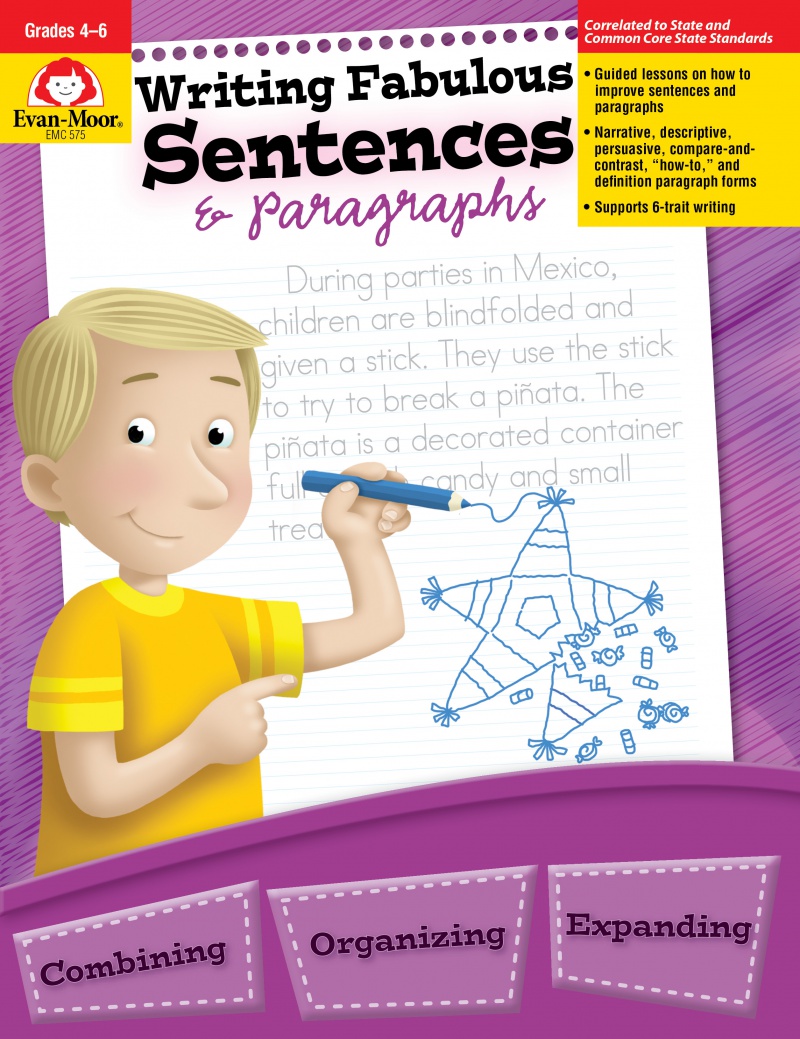 Writing Fabulous Sentences & Paragraphs – Evan-Moor Grades 4–6