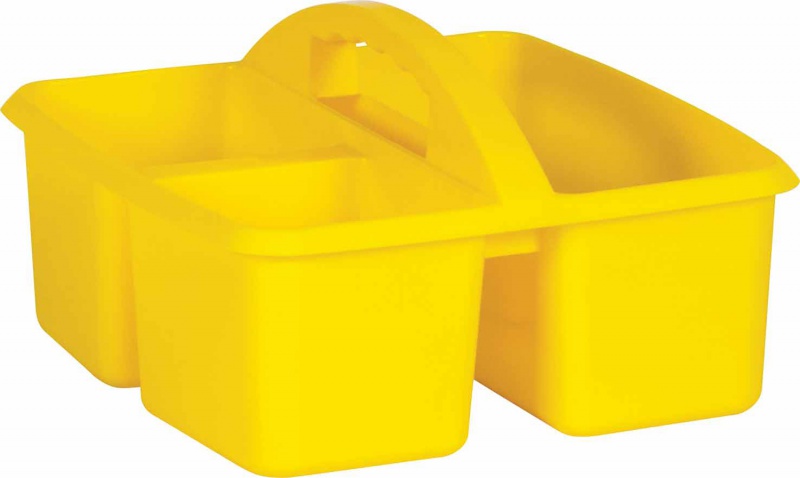 Yellow Plastic Storage Caddy – Teacher Created Resources